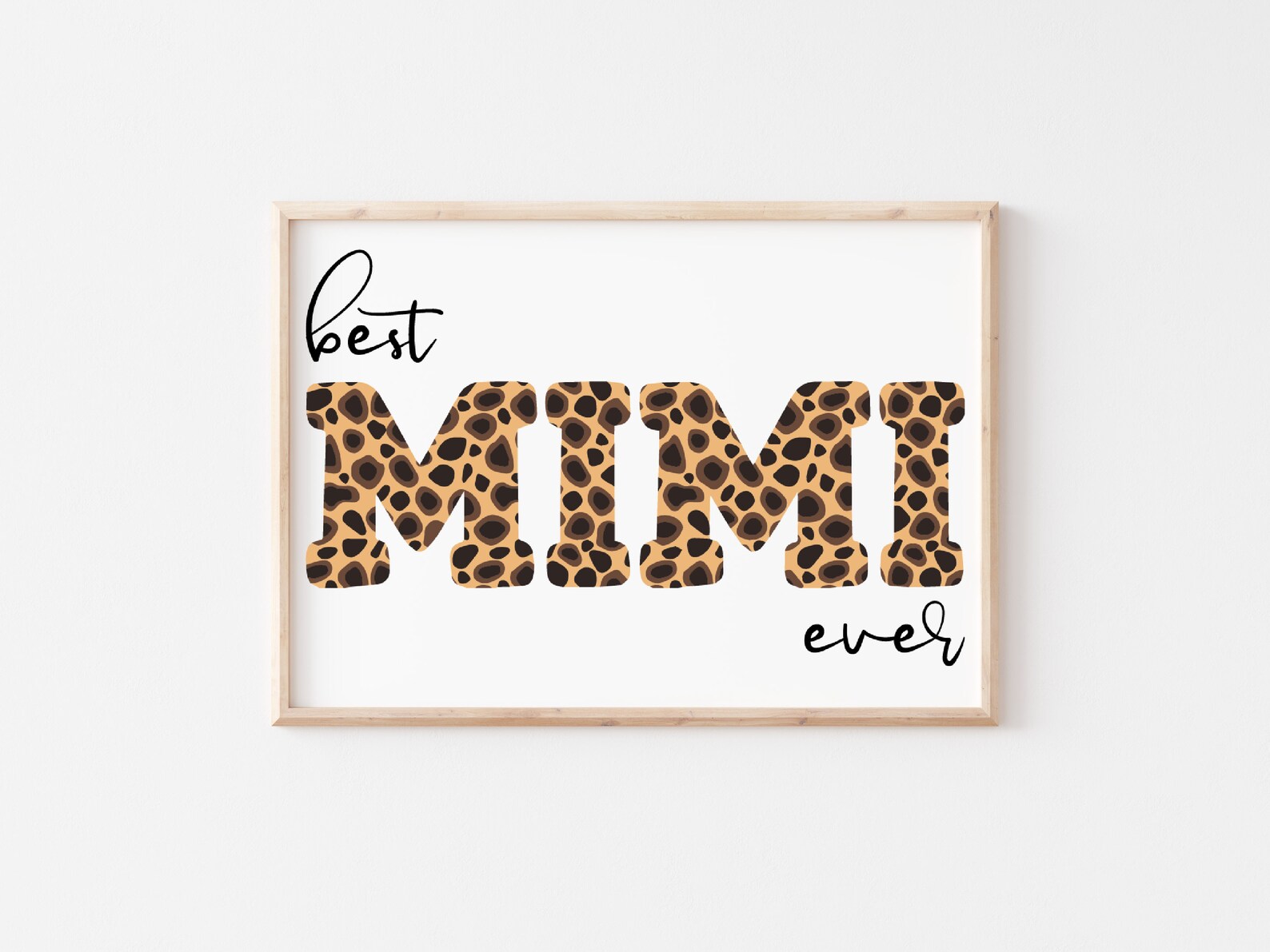 Cheetah Print Best Mimi Ever Svg, Leopard Print Best Mimi Ever Svg ...