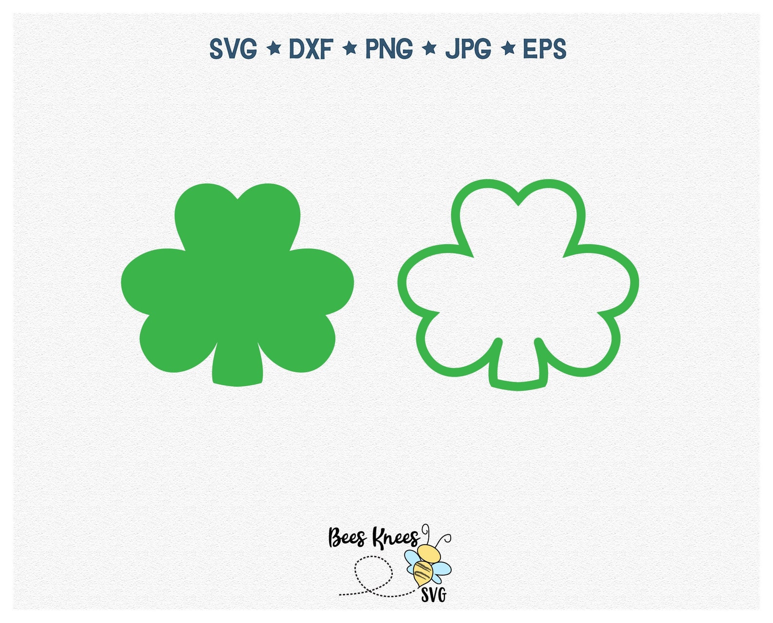 Shamrock Svg St. Patrick's Day Svg Three Leaf Clover - Etsy