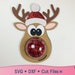 Reindeer Head Candy Holder, Christmas Candy Holder Template, Fillable ...