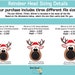 Reindeer Head Candy Holder, Christmas Candy Holder Template, Fillable ...