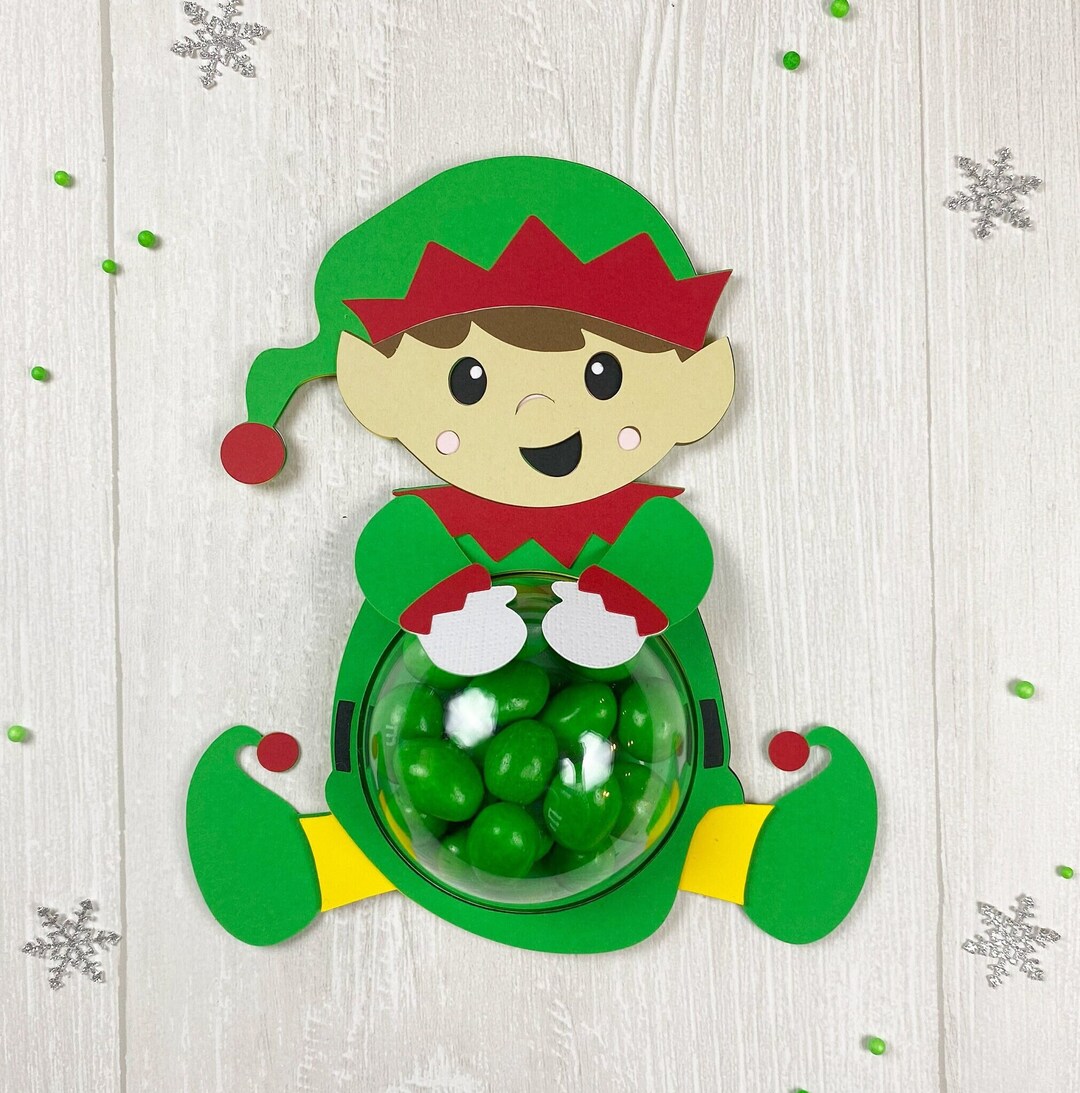 Elf Candy Holder, Christmas Candy Holder Template, DIY Winter Template ...