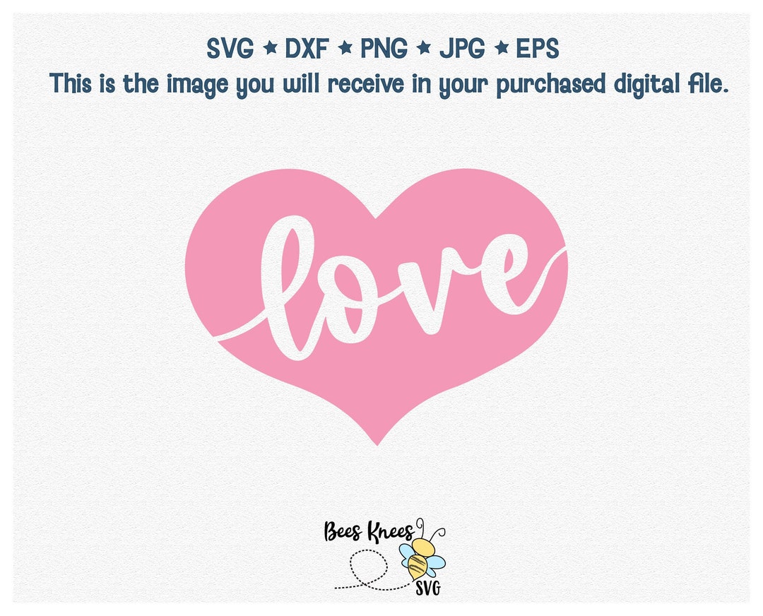 Love Heart Svg, Valentine's Day Svg, Cut Out Love Svg, Cut File for ...