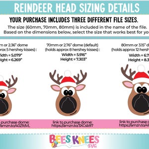 Reindeer Head Candy Holder, Christmas Candy Holder Template, Fillable ...