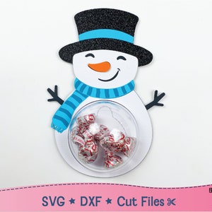 Snowman Candy Holder, Snowman Christmas Candy Holder Template, DIY ...