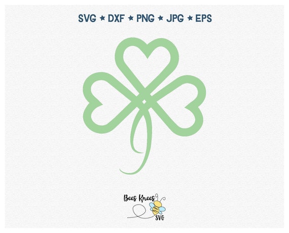 Shamrock SVG St. Patrick's Day Heart Shamrock SVG 3 | Etsy