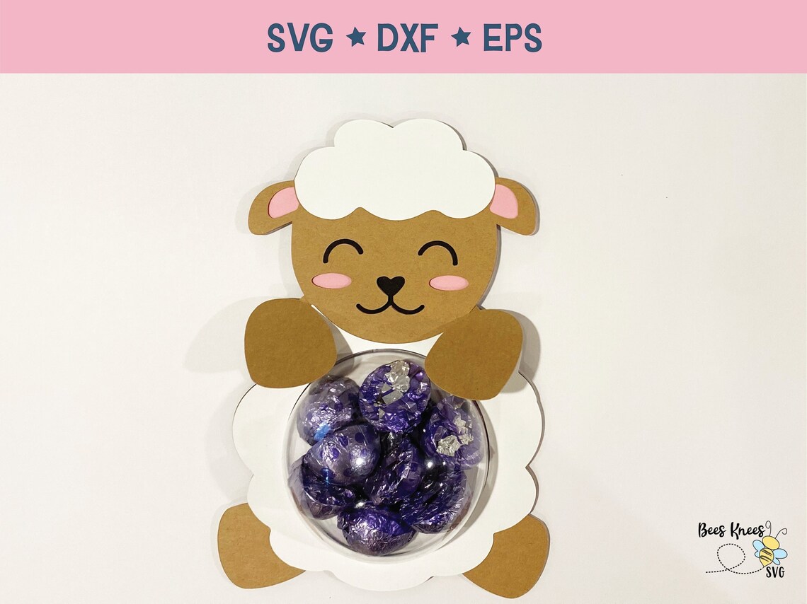 Lamb Candy Holder Svg Party Favors Svg Sheep Candy Holder - Etsy