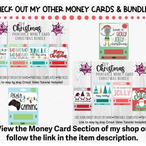DIY Custom Photo Elf Money Card SVG, Personalized Christmas Photo Lip ...