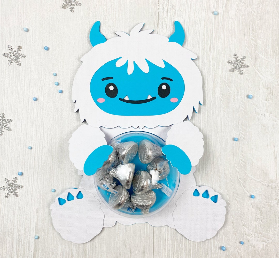 Yeti Candy Holder, Christmas Candy Holder Template, DIY Winter Snow ...