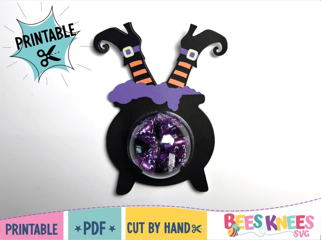 Printable Witches Brew Candy Holder | Easy Halloween Candy Holders ...