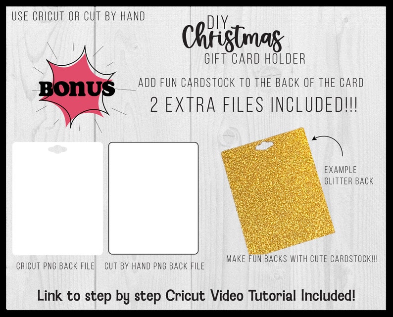 Printable Christmas Gift Card Holder Template Gift Card Pouch - Etsy