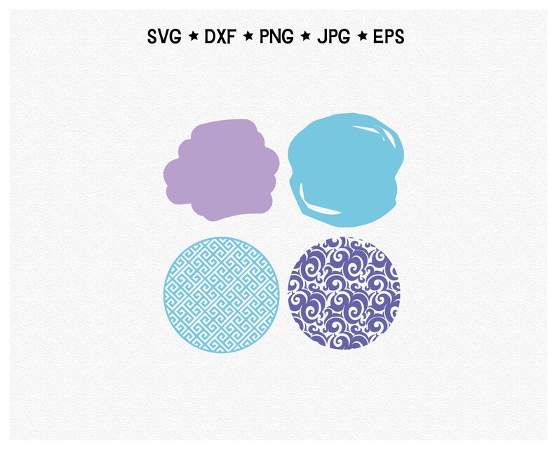 Round Pattern SVG Keychain Svg Circle Patterns Svg | Etsy