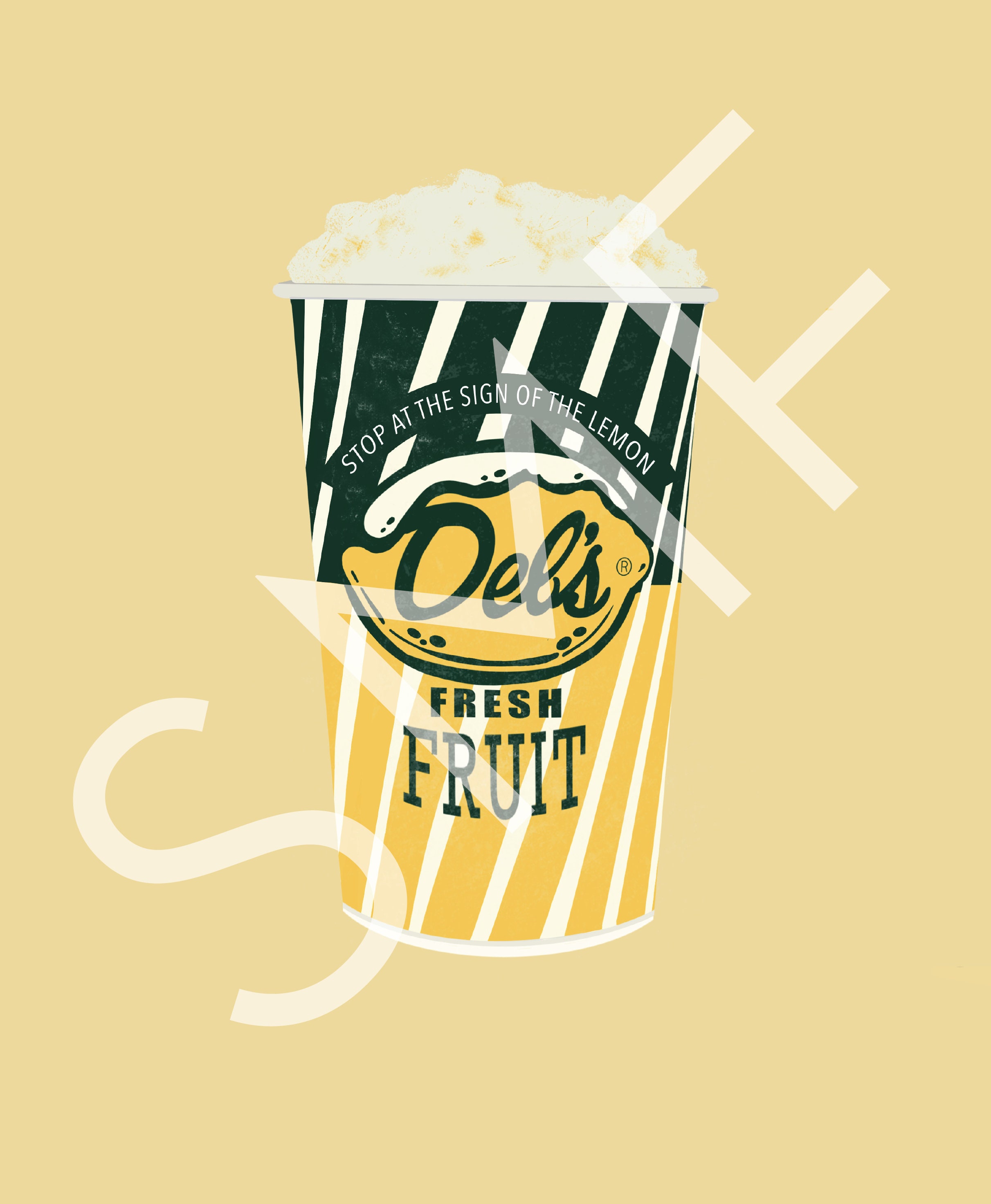 Del's Lemonade 8x10 Illustration Print - Etsy