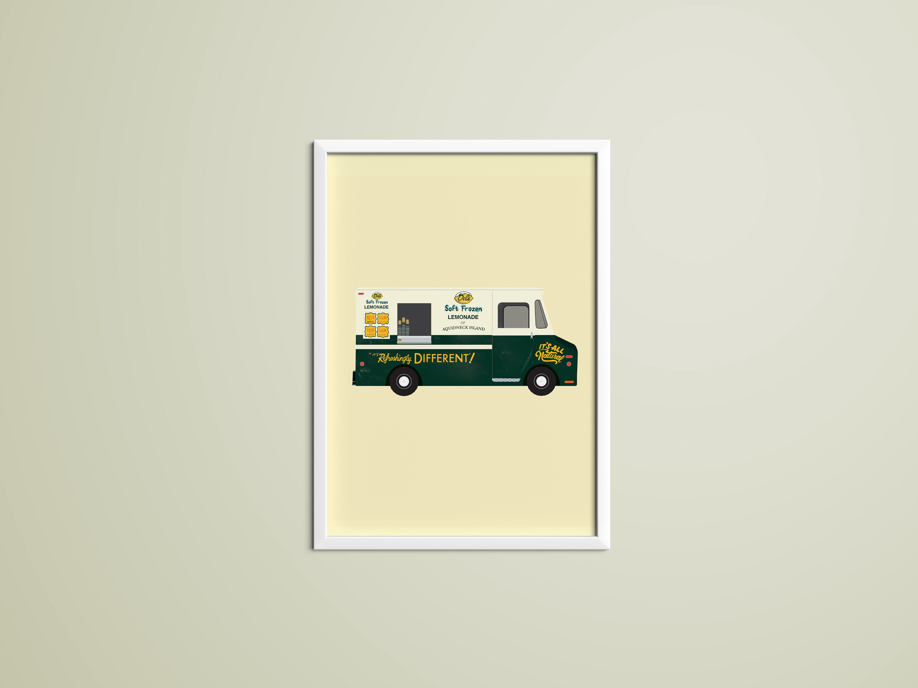 Del's Lemonade Truck 8x10 Illustration Print - Etsy