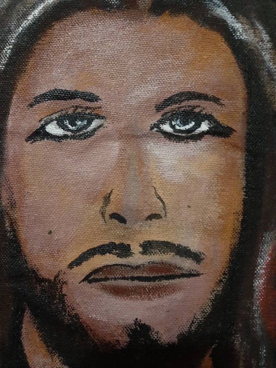 Jesus painting on canvas | Etsy