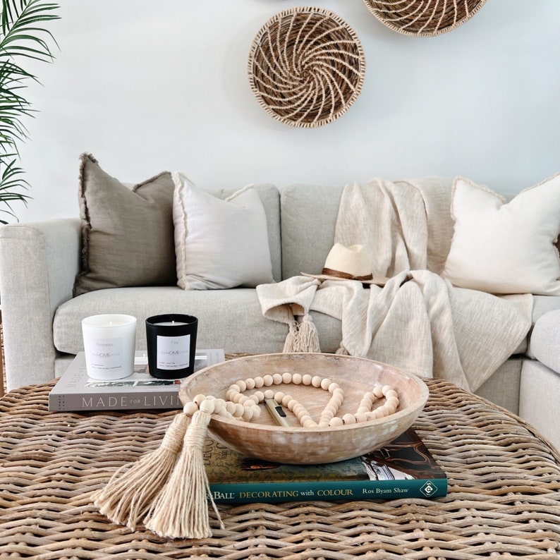 Wooden Bowl Kitchen Bowl Coffee Table Bowl Decorative Bowl - Etsy