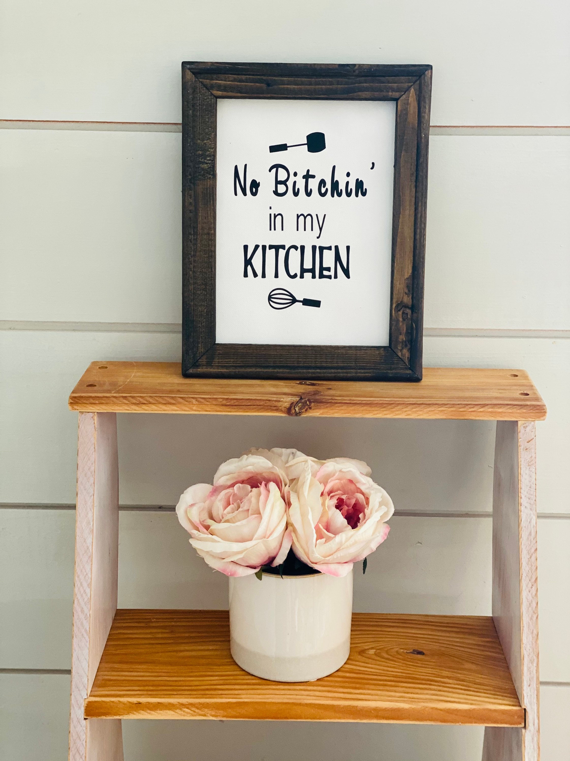 Funny Kitchen Wall Sign, Rustic Kitchen Decor, Housewarming Gift for ...