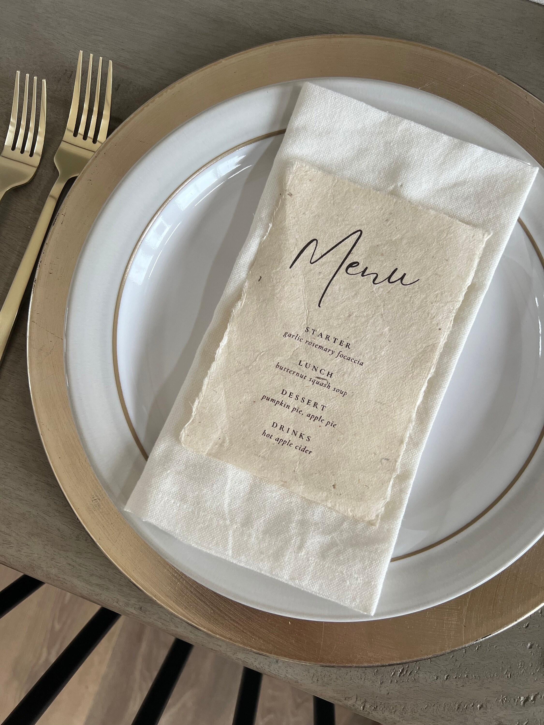 Minimalist Menu Template, Modern Dinner Party Menu, Wedding Dinner Menu ...