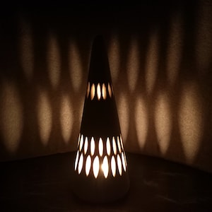 Ceramic Tree Lantern - Christmas Decor - Centre Piece Tea Light Holder ...