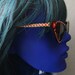 Neon Rave Accessory - Cateye Festival Sunnies - Rainbow Black Light UV ...