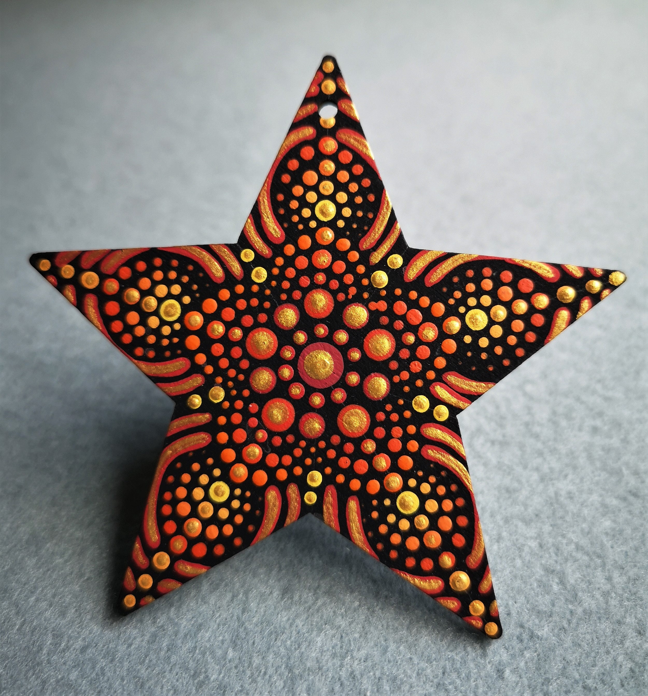 Orange Star - Etsy