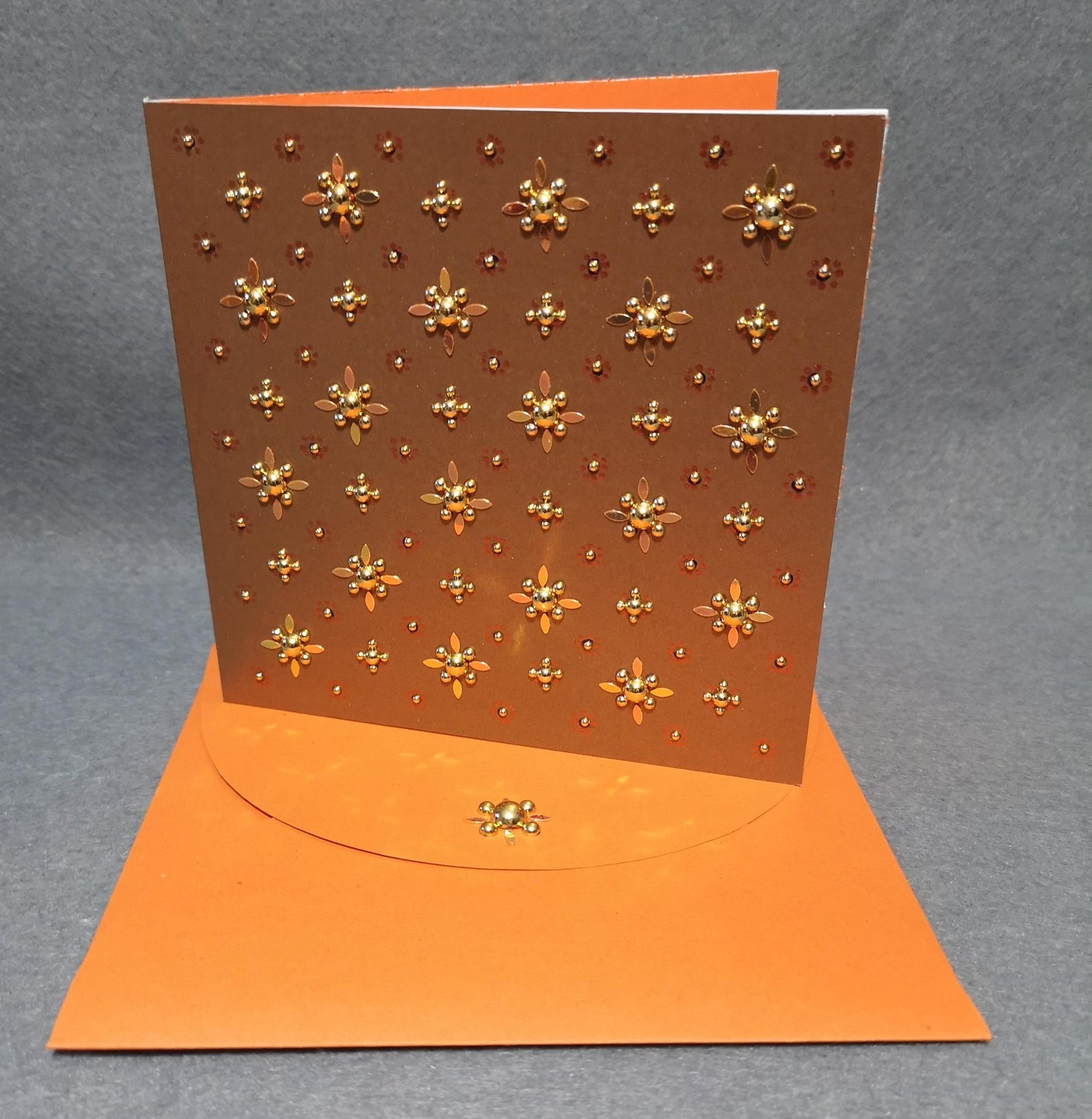 Luxury Handmade Card - Pretty Gold Flowers - Anniversary - Etsy