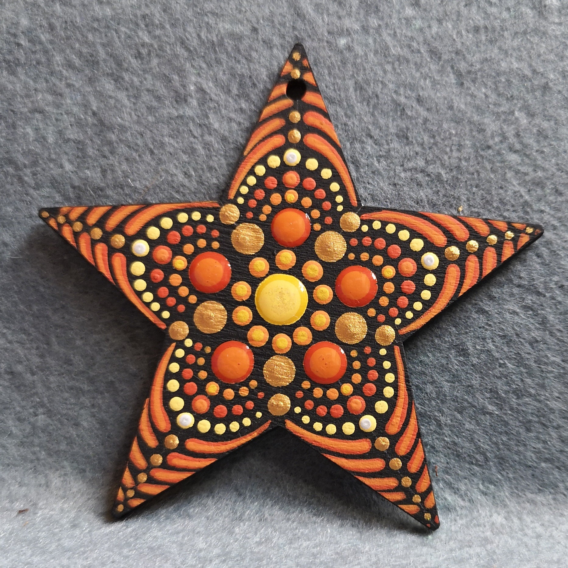 Orange Star - Etsy