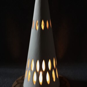 Ceramic Tree Lantern - Christmas Decor - Centre Piece Tea Light Holder ...
