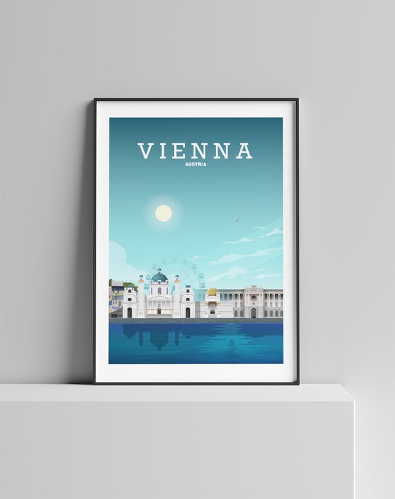 Vienna Print Vienna Poster Austria Art Vienna Austria | Etsy