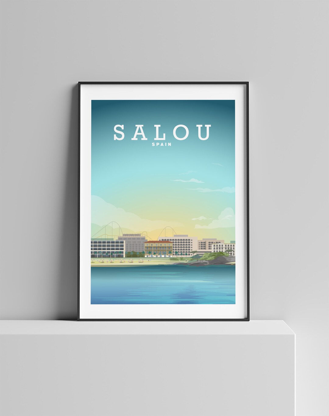 Salou Print, Salou Poster, Salou Spain, Spanish Art, Spain Travel ...