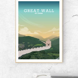 Great Wall of China, China Poster, Chinese Art, Wall Art - Etsy