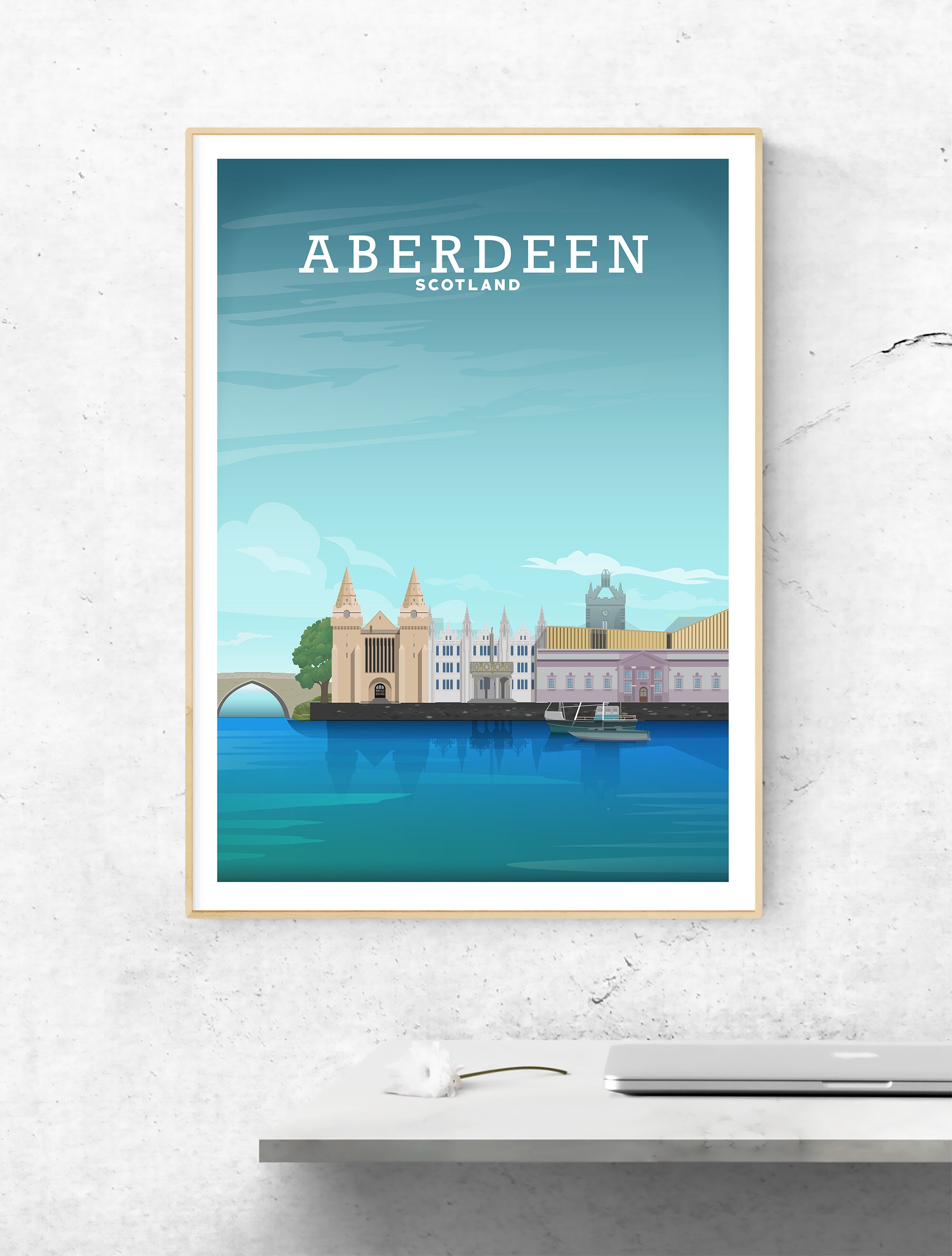 Aberdeen Scotland Aberdeen Poster Aberdeen Print Scotland - Etsy UK