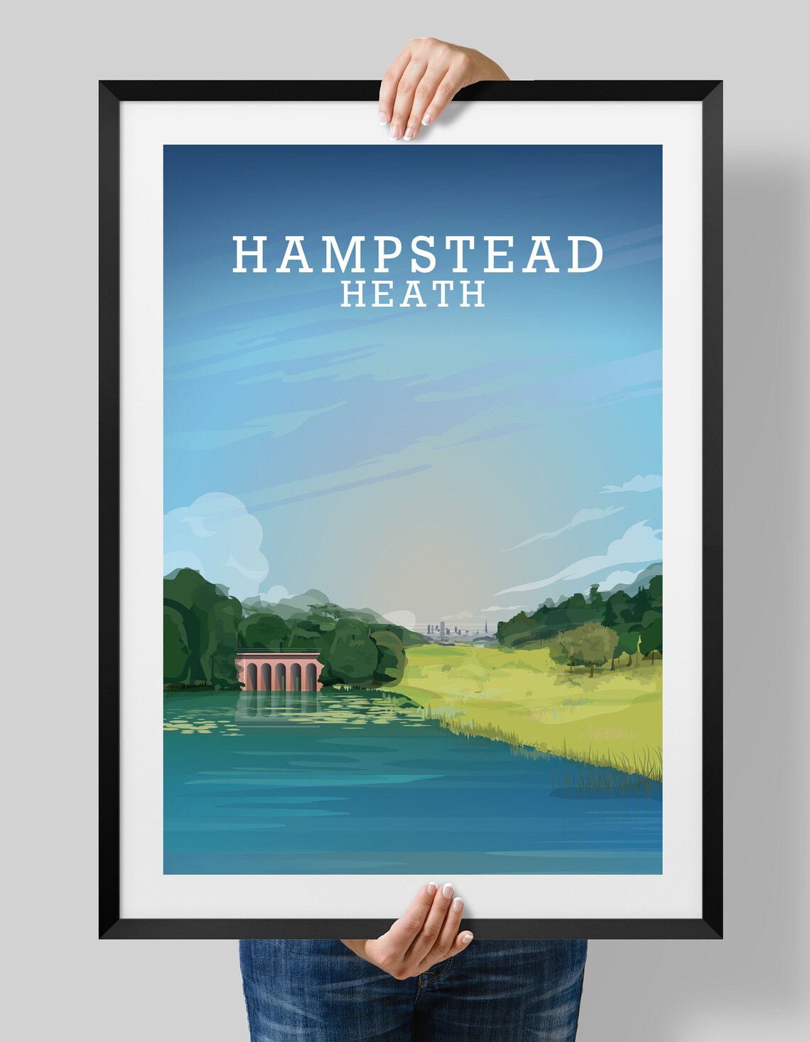 Hampstead Heath Print Hampstead Poster Hampstead London - Etsy UK