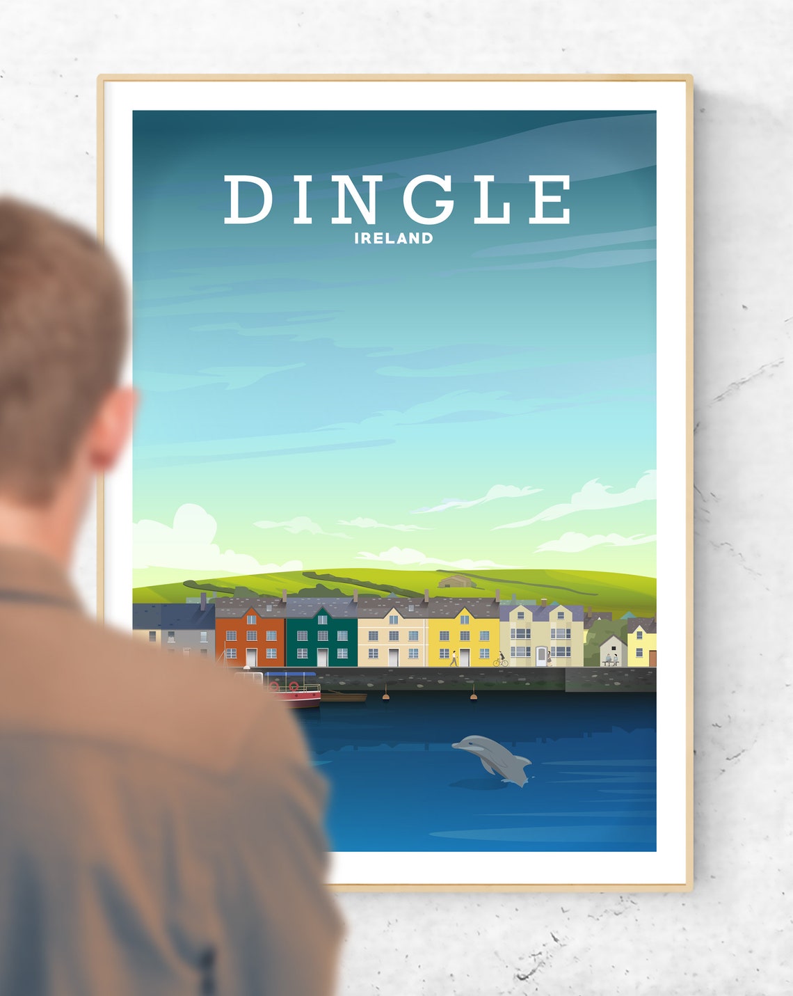 Dingle Poster Dingle Ireland Dingle Print Ireland Art | Etsy Ireland