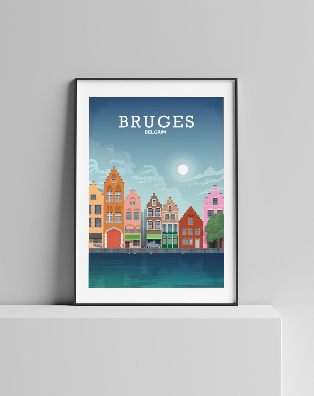Bruges Print, Bruges Poster, Bruges Art, Bruges Belgium, Euro Travel ...