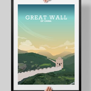 Great Wall of China, China Poster, Chinese Art, Wall Art - Etsy
