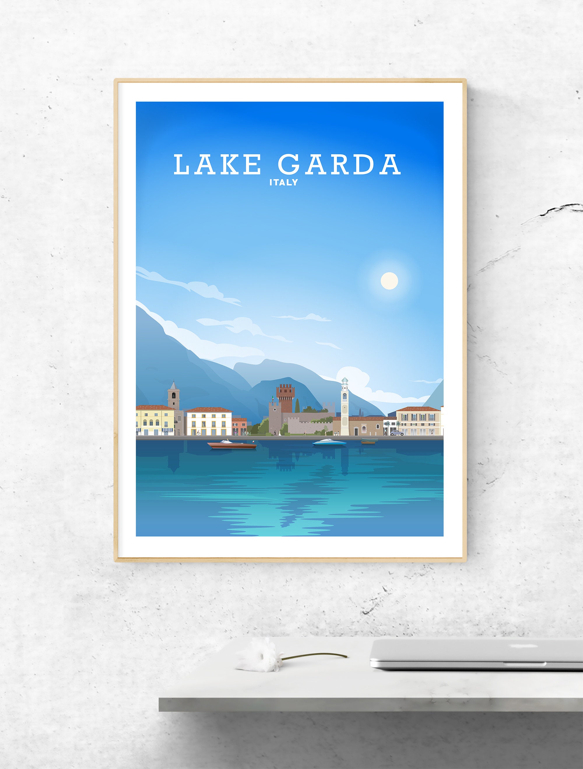 Lake Garda Print Lake Garda Poster Lake Garda Lake Garda | Etsy