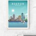 Boston Poster Fenway Stadium Boston Red Sox Boston Harbour - Etsy