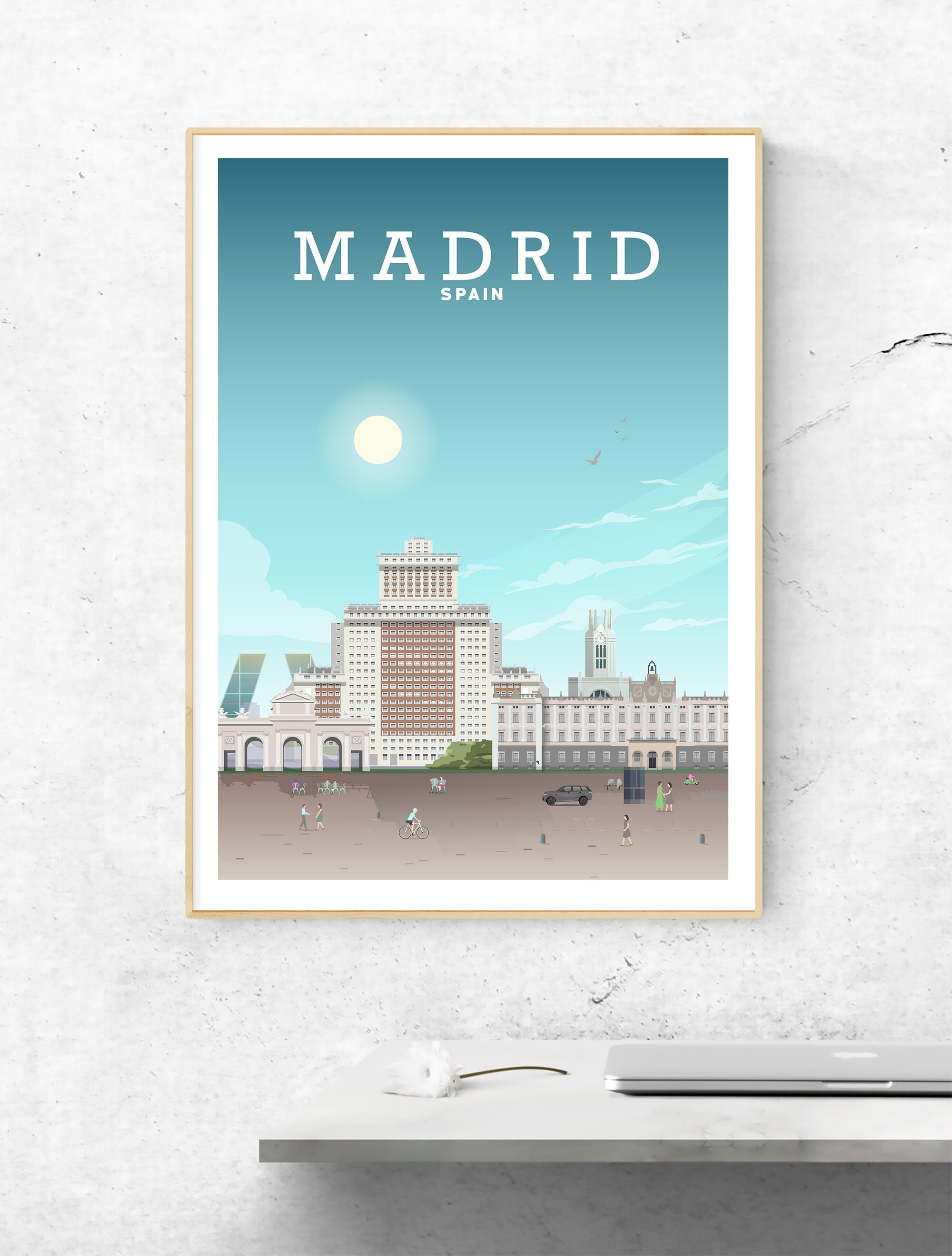 Madrid Poster, Madrid Spain, Madrid Print, Spanish Art - Etsy