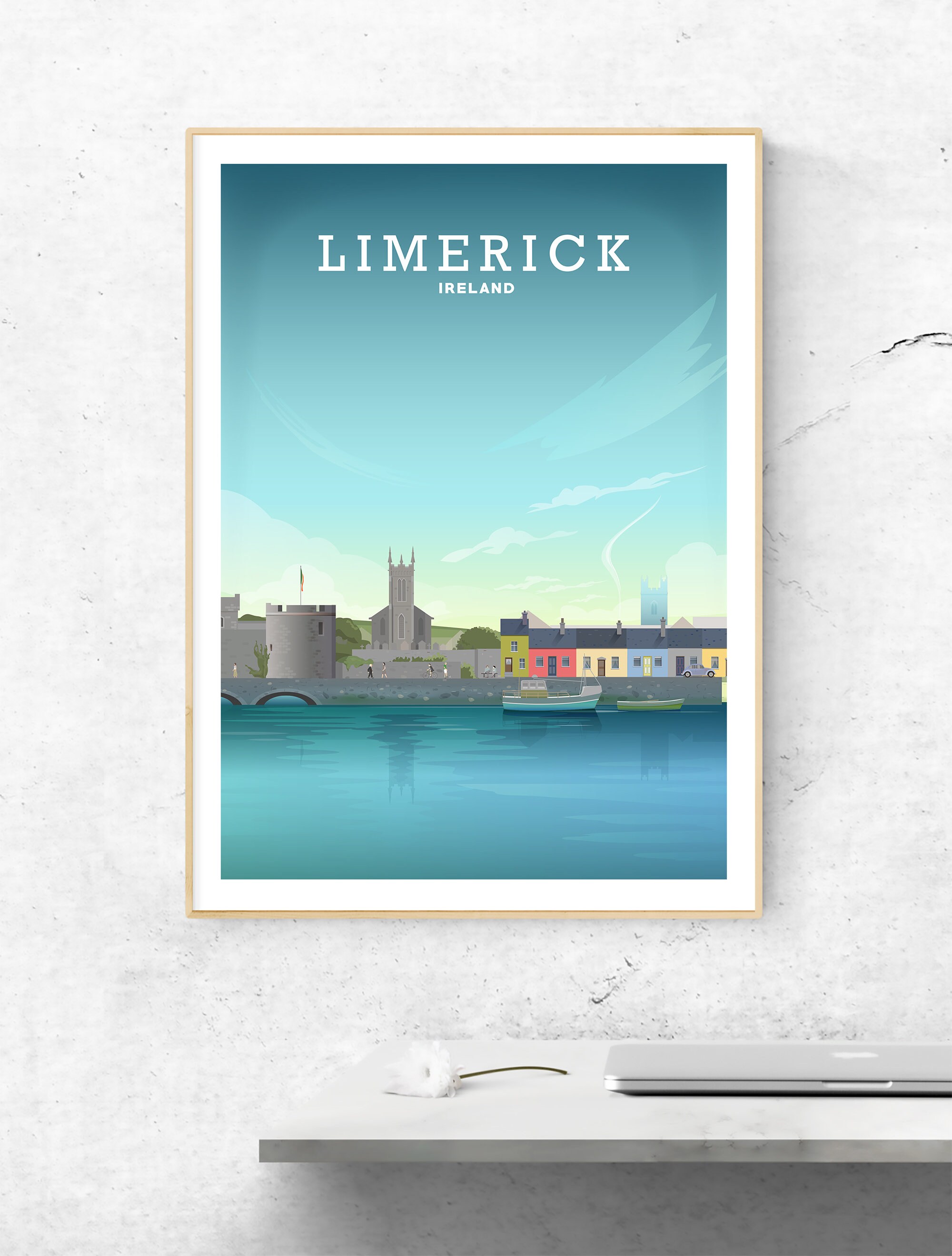 Limerick Print Limerick Poster Limerick Art Limerick Map - Etsy Ireland
