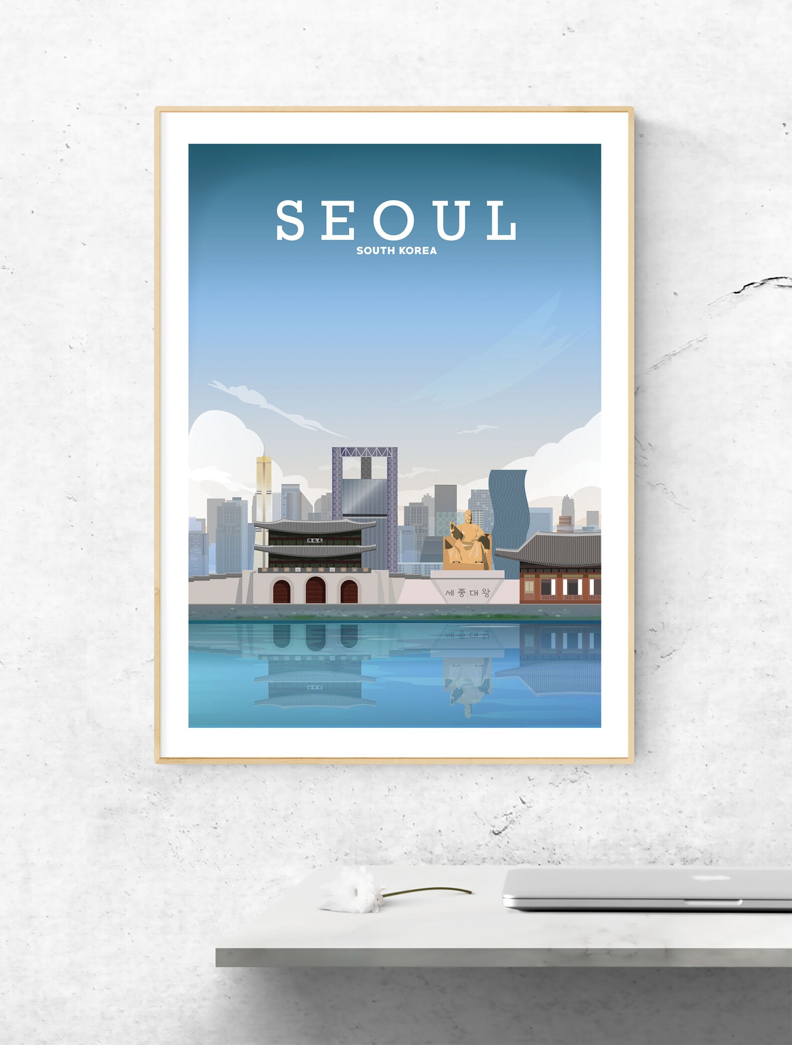 Seoul Poster South Korea Print Seoul Art Seoul Wall Art - Etsy UK