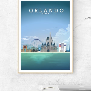 Orlando Print | Orlando Travel Poster | Florida Print | Orlando Decor ...