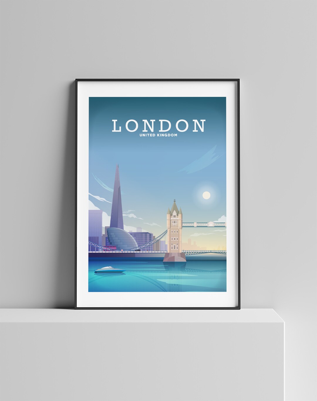 LONDON POSTER, London Wall Art, London Print, London Skyline, London ...
