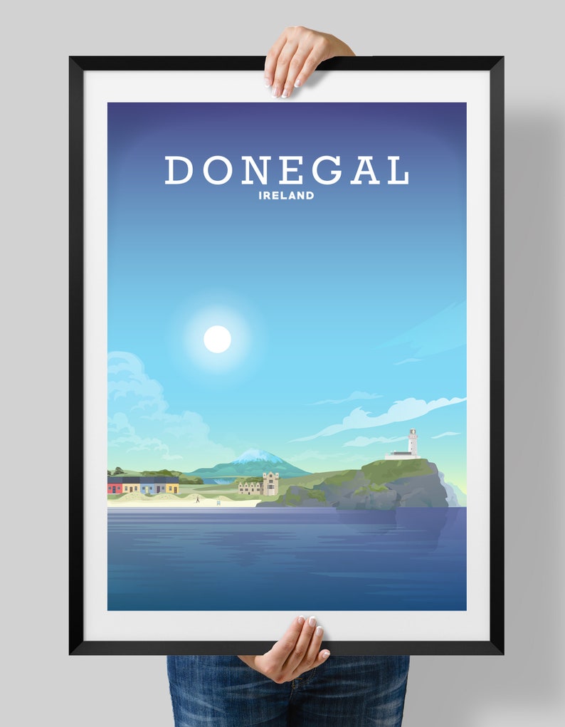 Donegal Print Donegal Poster Donegal Ireland Bundoran | Etsy