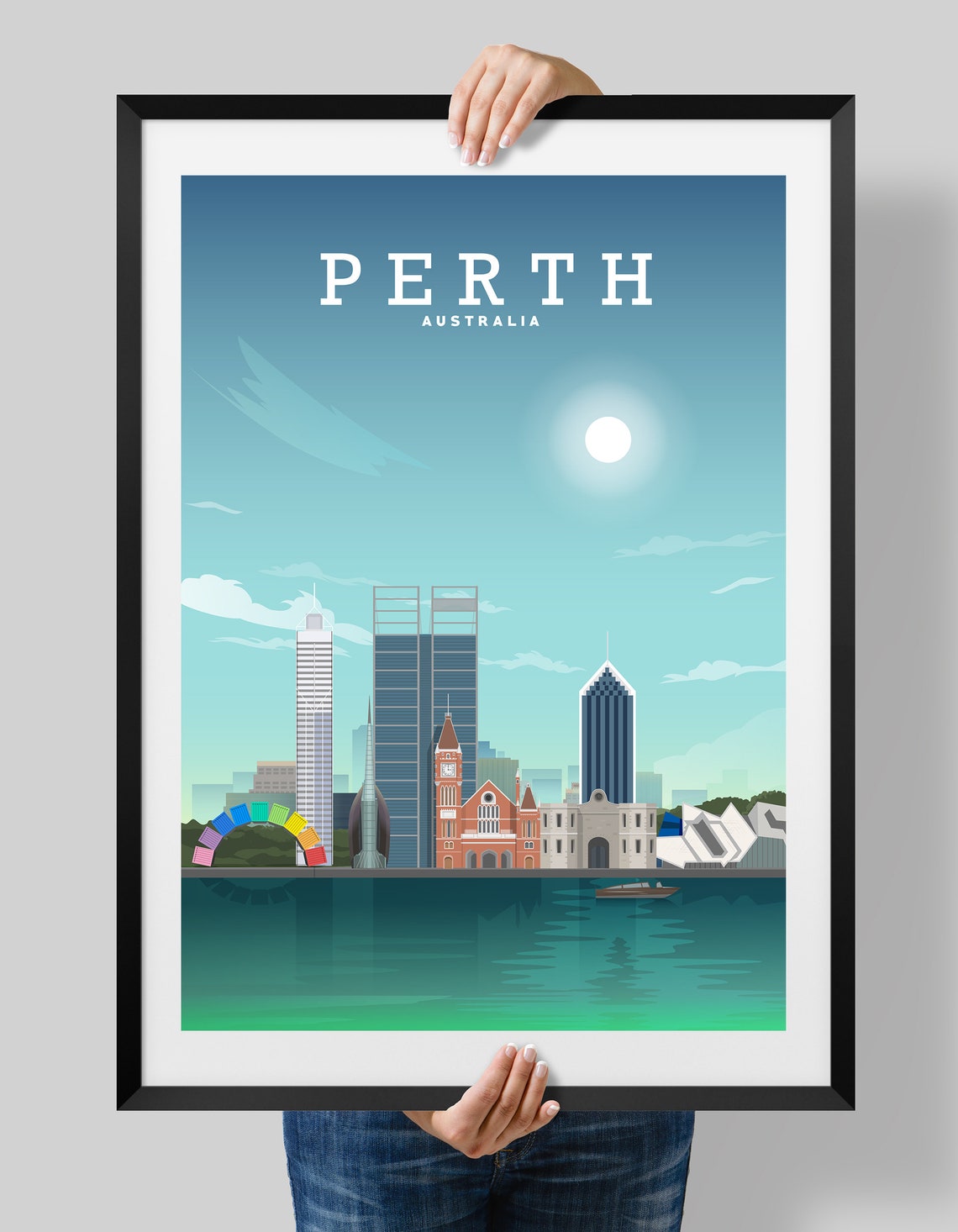 Perth WA, Perth Australia, Perth Print, Perth Poster, Australia Print ...