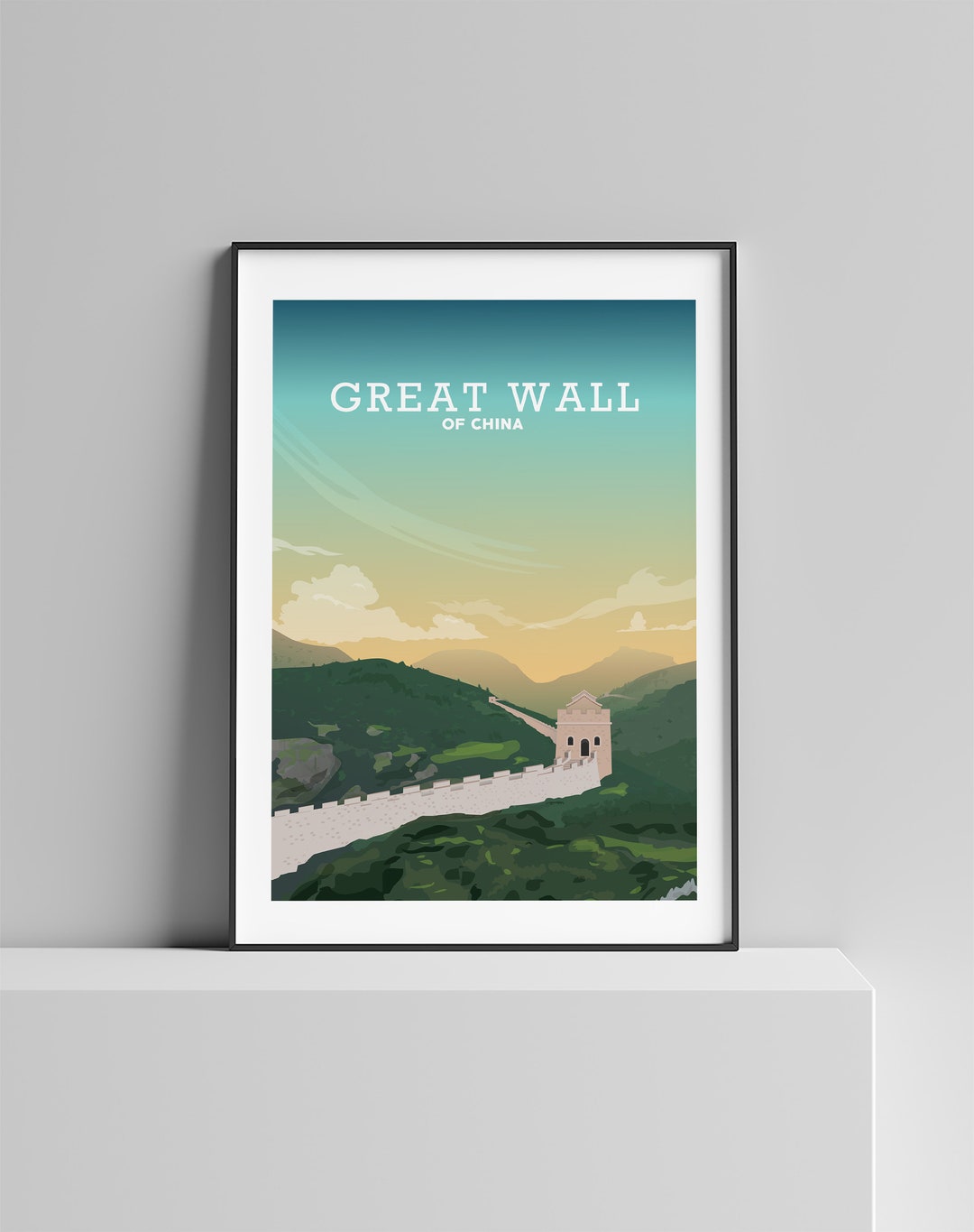 Great Wall of China, China Poster, Chinese Art, Wall Art - Etsy