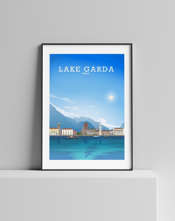 Lake Garda Print Lake Garda Poster Lake Garda Lake Garda | Etsy