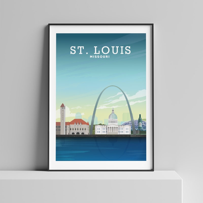 St Louis Poster - Etsy