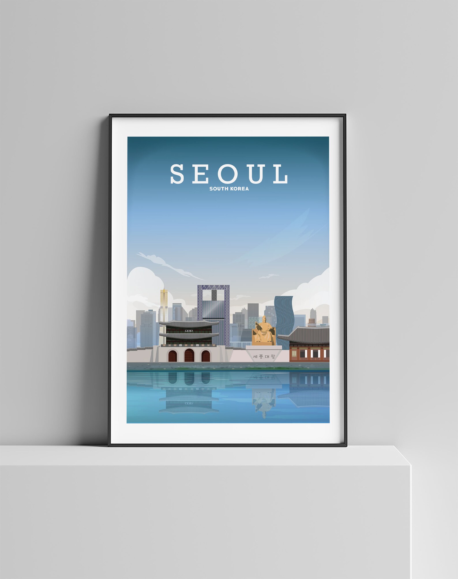 Seoul Poster South Korea Print Seoul Art Seoul Wall Art - Etsy UK