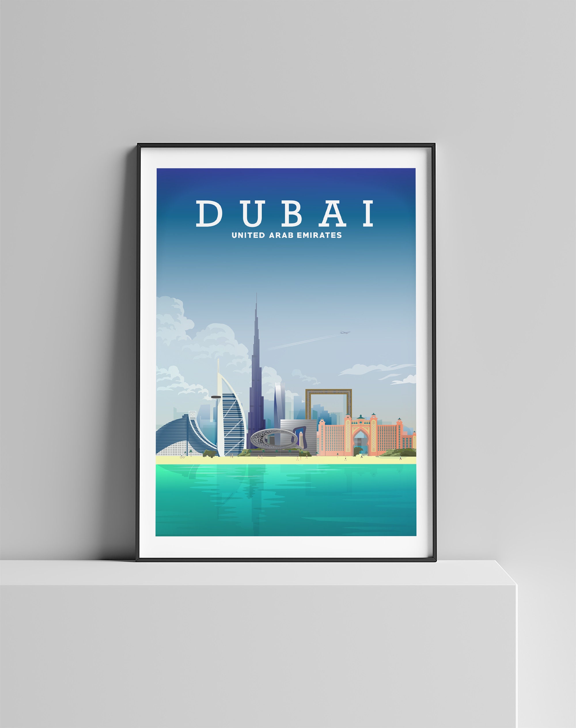 DUBAI Print. DUBAI Poster A1/A2/A3/A4 Size 100% Recycled - Etsy UK