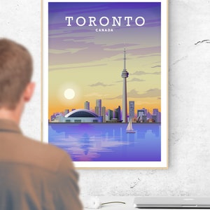 Toronto Print, Canada Poster, Toronto Poster, Travel Poster, Wall Art ...